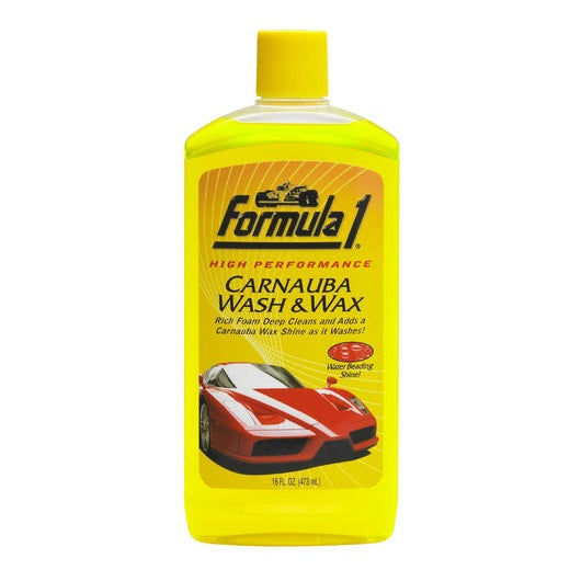 Formula 1 Carnauba Car Wash & Wax Shampoo (473 ml) - Autotrends